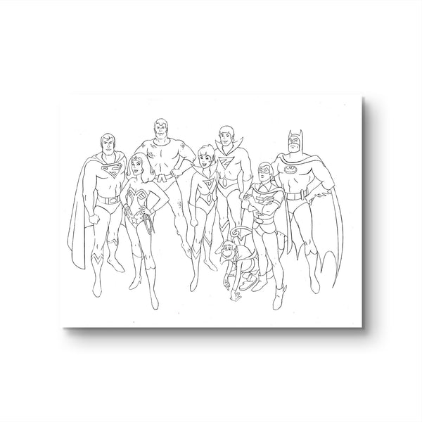 Super Friends Original Production Model Sheet – Sonder Studios